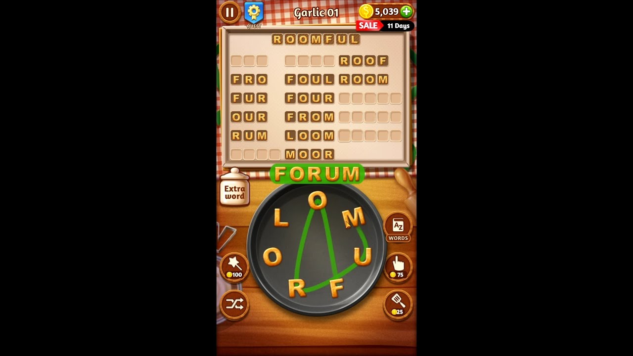 Word Cookies Garlic Levels 1-7 - Wondrous Chef Answers - YouTube