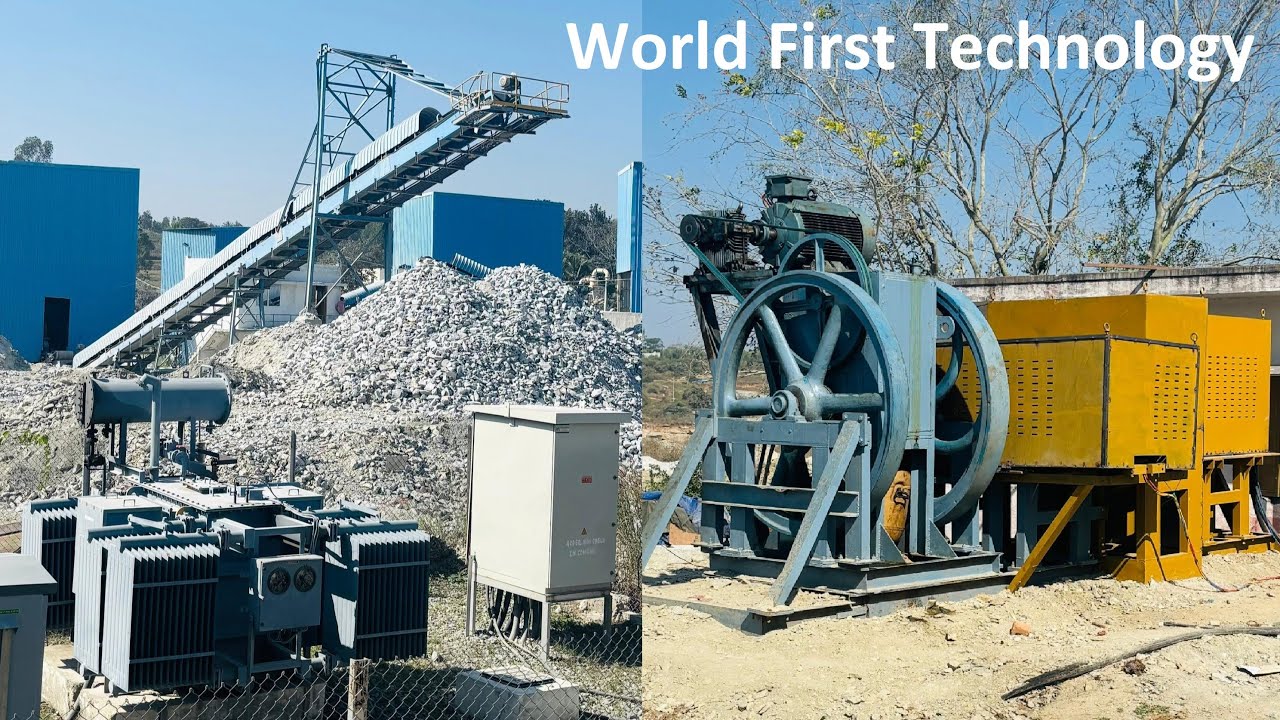 World First flywheel technology at stone Crusher - Flywheel Technology ...