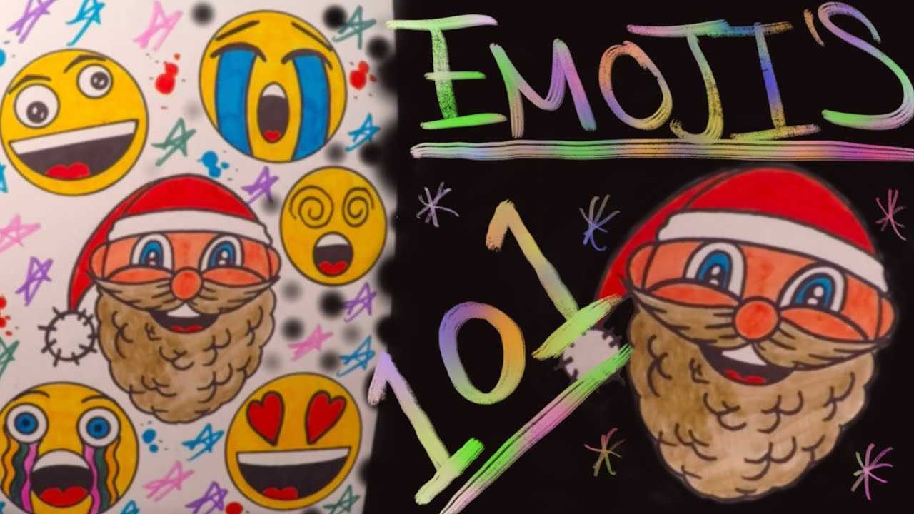 How to draw emoji art for kids - YouTube