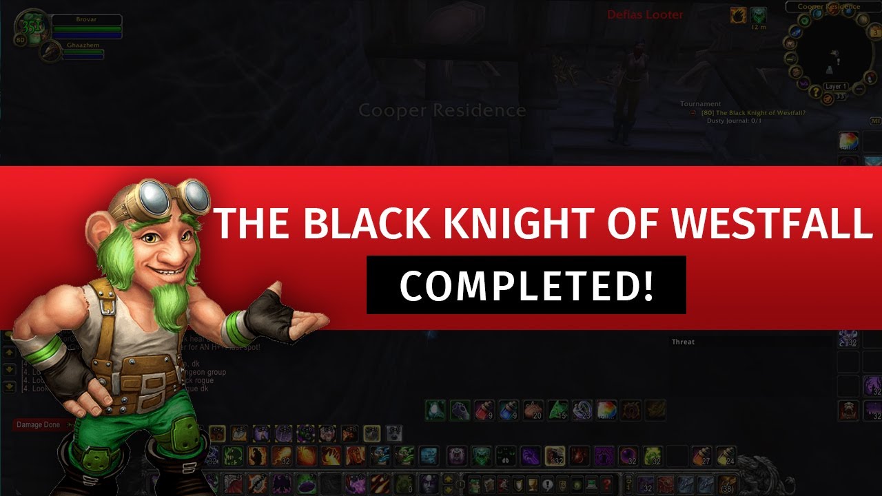 The Black Knight of Westfall WotLK Classic Warlock Gnome Wrath of the ...