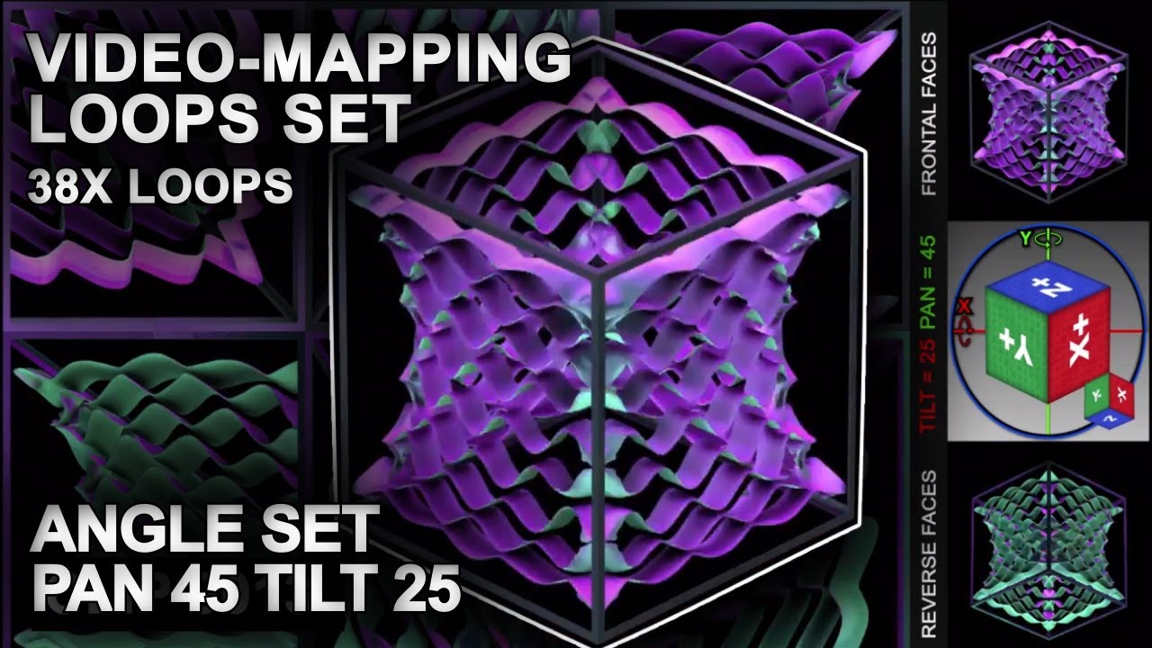 BOX Projection-Mapping loops (38 loops Angle-Set) Pan 45 Tilt 25 by ...