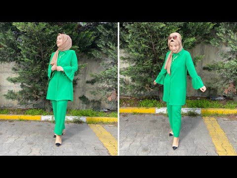 Gömlek yaka tunik dikimi /kolay ikili takım dikimi /dikiş /sewing/sewing love