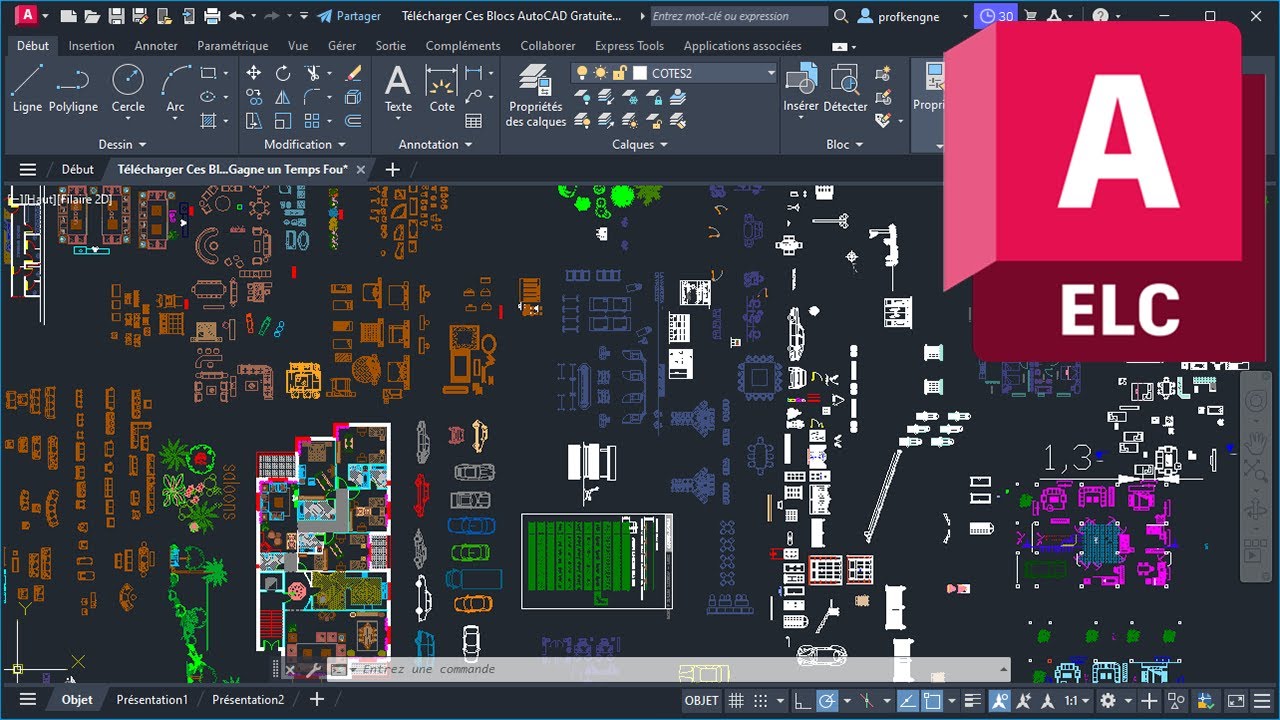 Comment Télécharger Des Blocs AutoCAD Gratuitement - YouTube