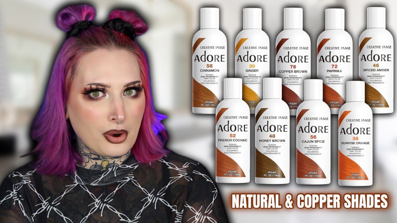 Trying ADORE Copper & Natural Shades! 🤎🧡 - YouTube