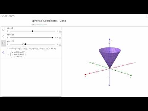Spherical Coordinates (Cone) - YouTube