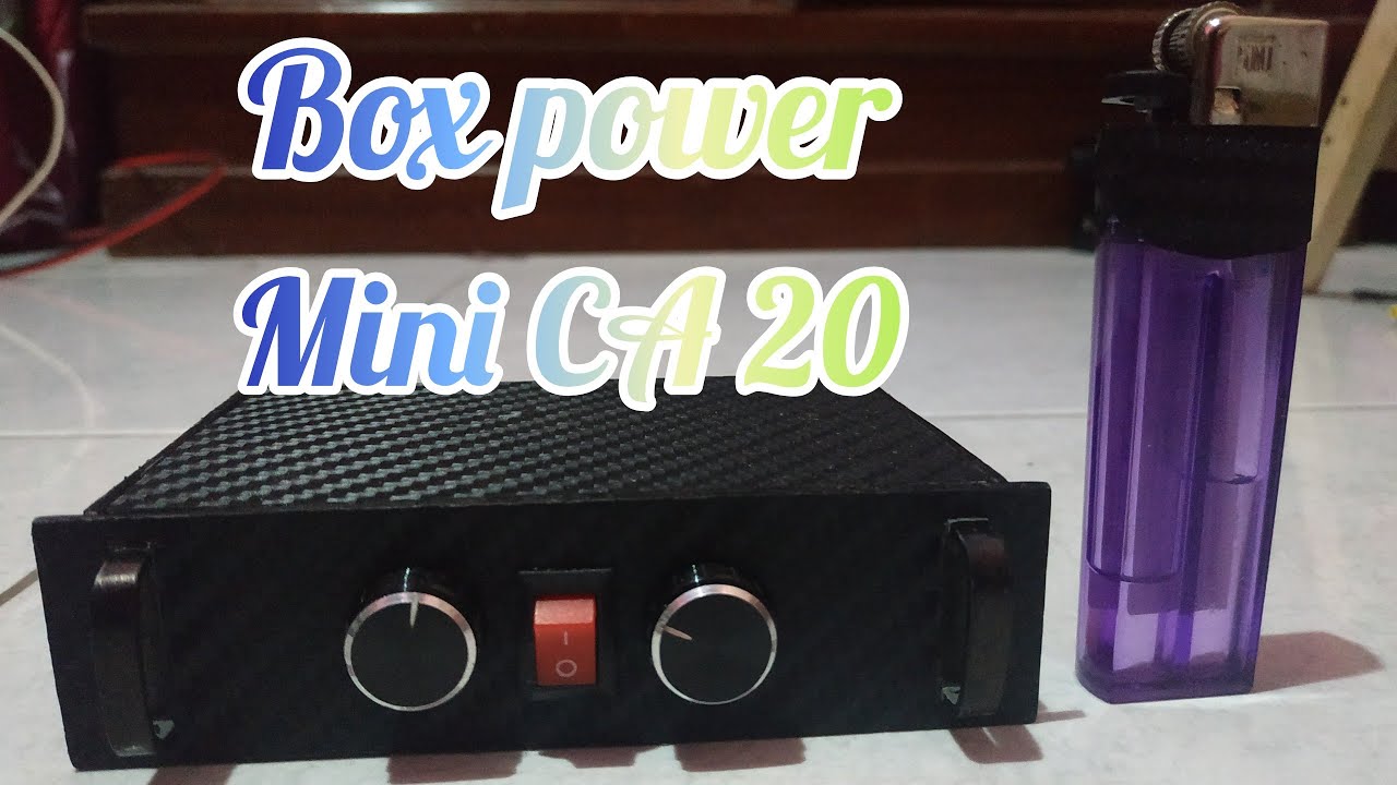 Tutorial membuat box power mini CA 20 - YouTube