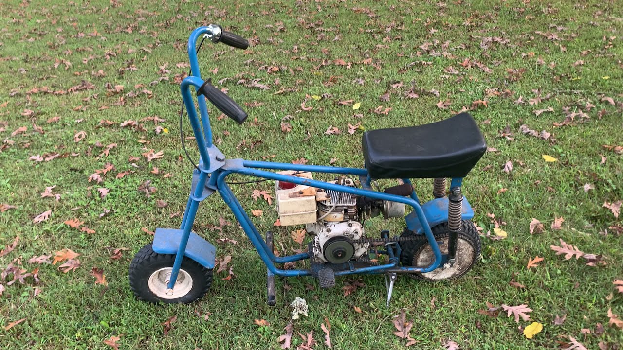 Side view of me riding Bird Duck Mini Bike - YouTube