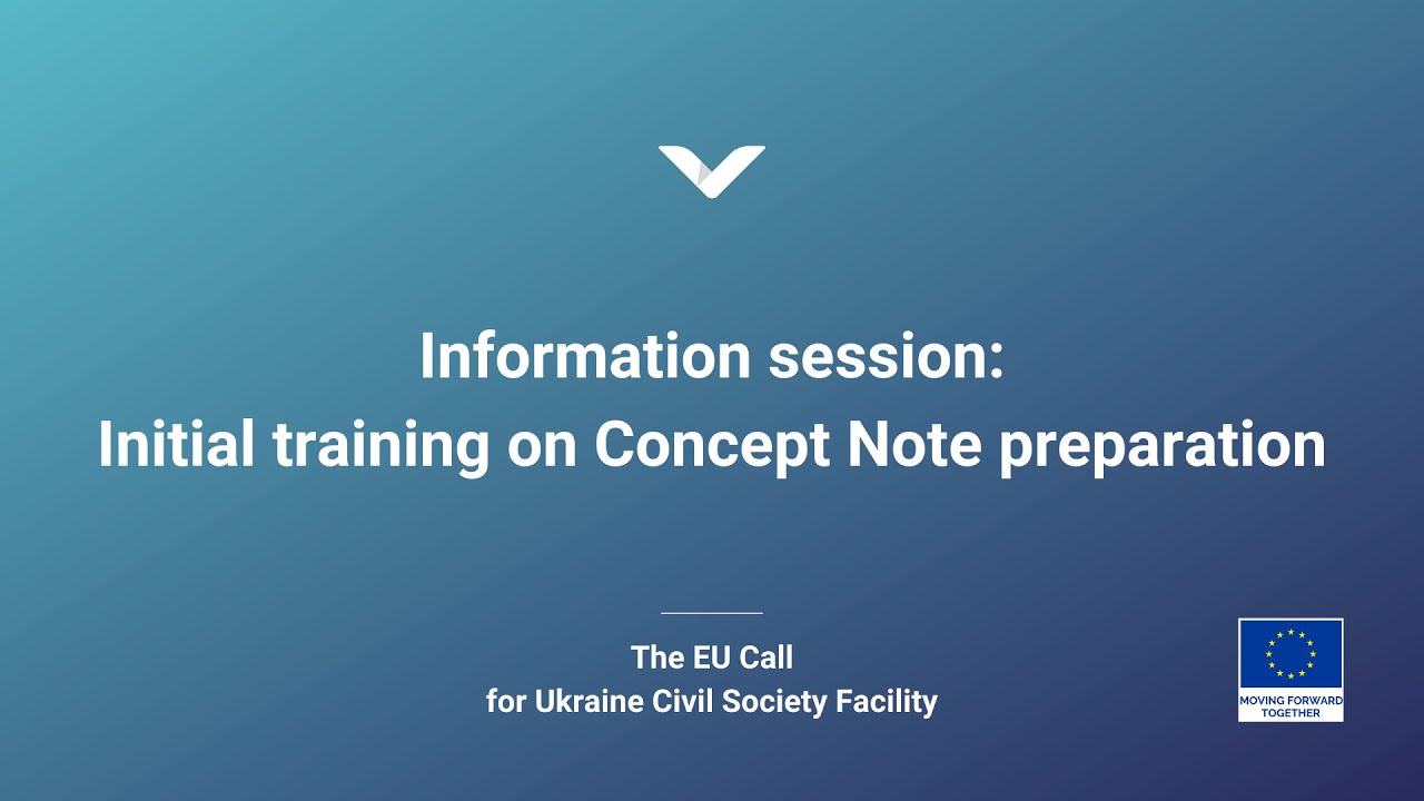 Information session: Initial training on Concept Note preparation — The ...