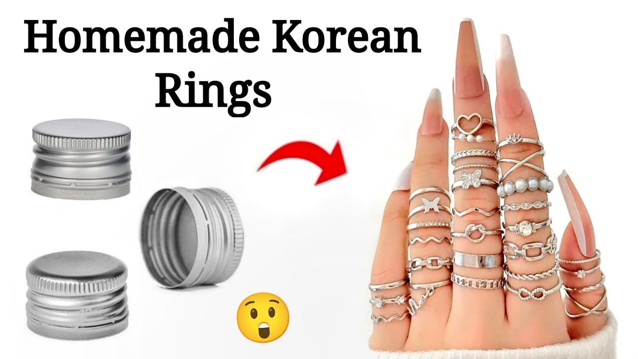 DIY Homemade couple love rings😍/how to make rings/diy homemade love ...