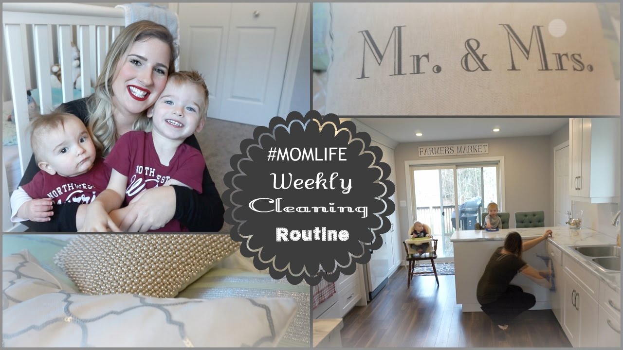 MY WEEKLY CLEANING ROUTINE 2016 II MOM EDITION II WITH 2 BABIES - YouTube