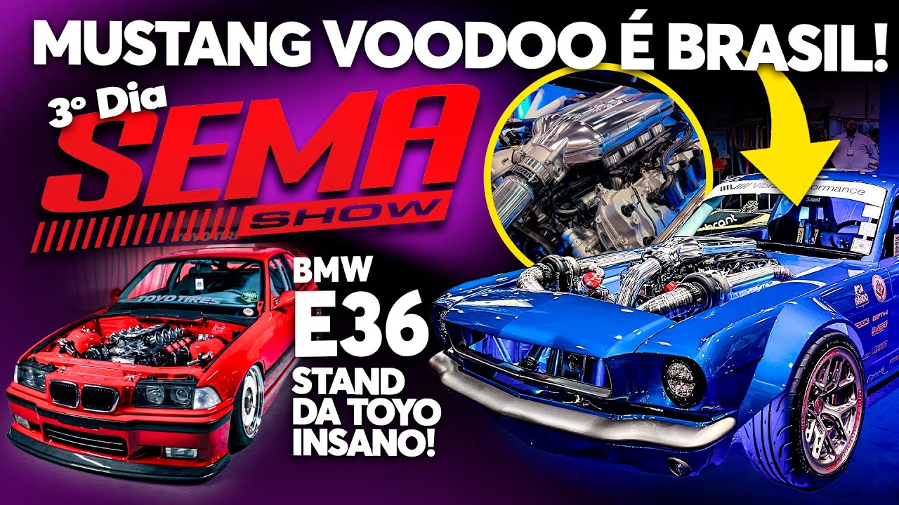 DIA 3 SEMA SHOW! O MUSTANG É BRASIL! RWB PORSCHE, STAND TOYO TIRES, PROJETOS DE DRIFT E MAIS ...