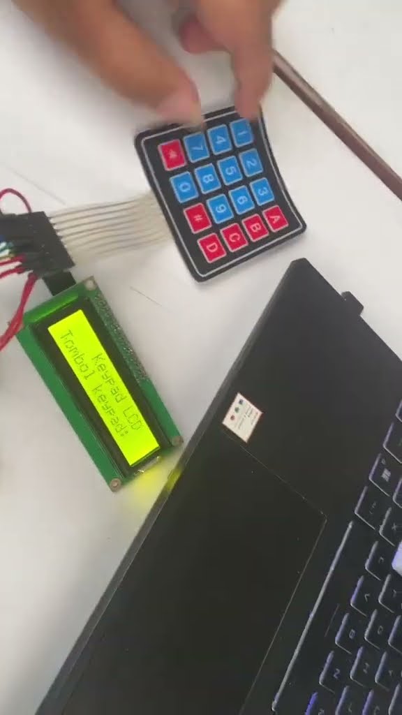 Praktikum 5: program keypad LCD 12C (Box 5) - YouTube