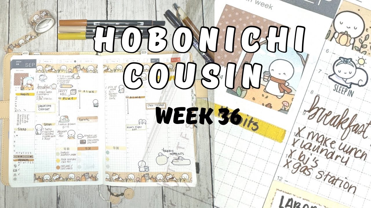 Hobonichi Cousin | Plan With Me | Getting Creative with ...