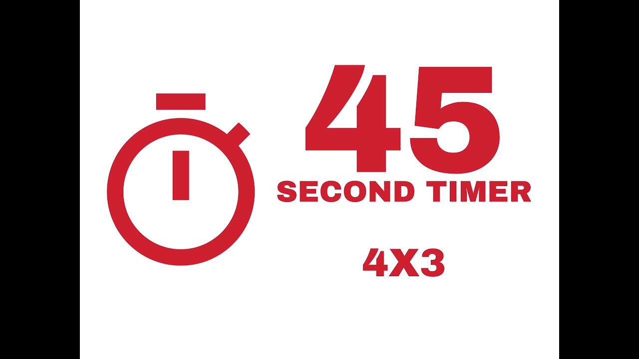 45 Second BNI Timer | 4x3 Aspect Ratio - YouTube