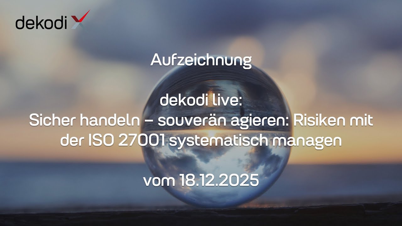dekodi live spezial: Die Zauberer von OSS – Wie Sie den richtigen ...