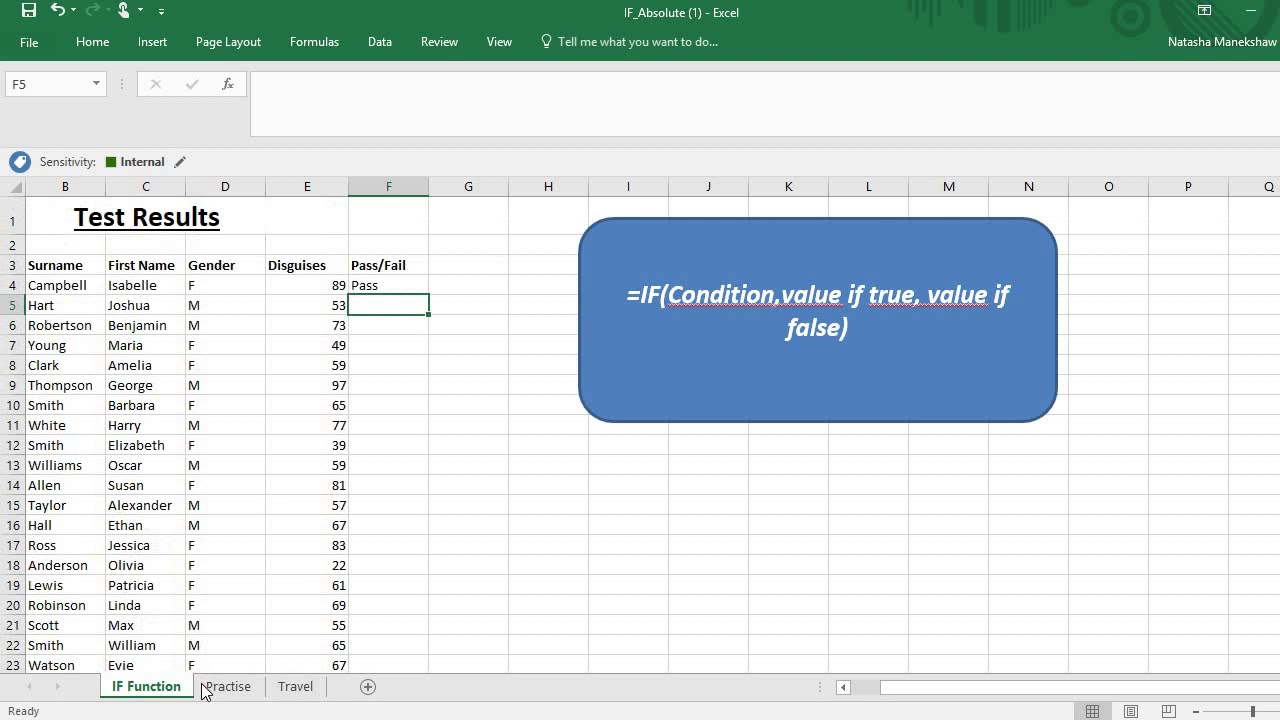 Absolute and IF statements - YouTube