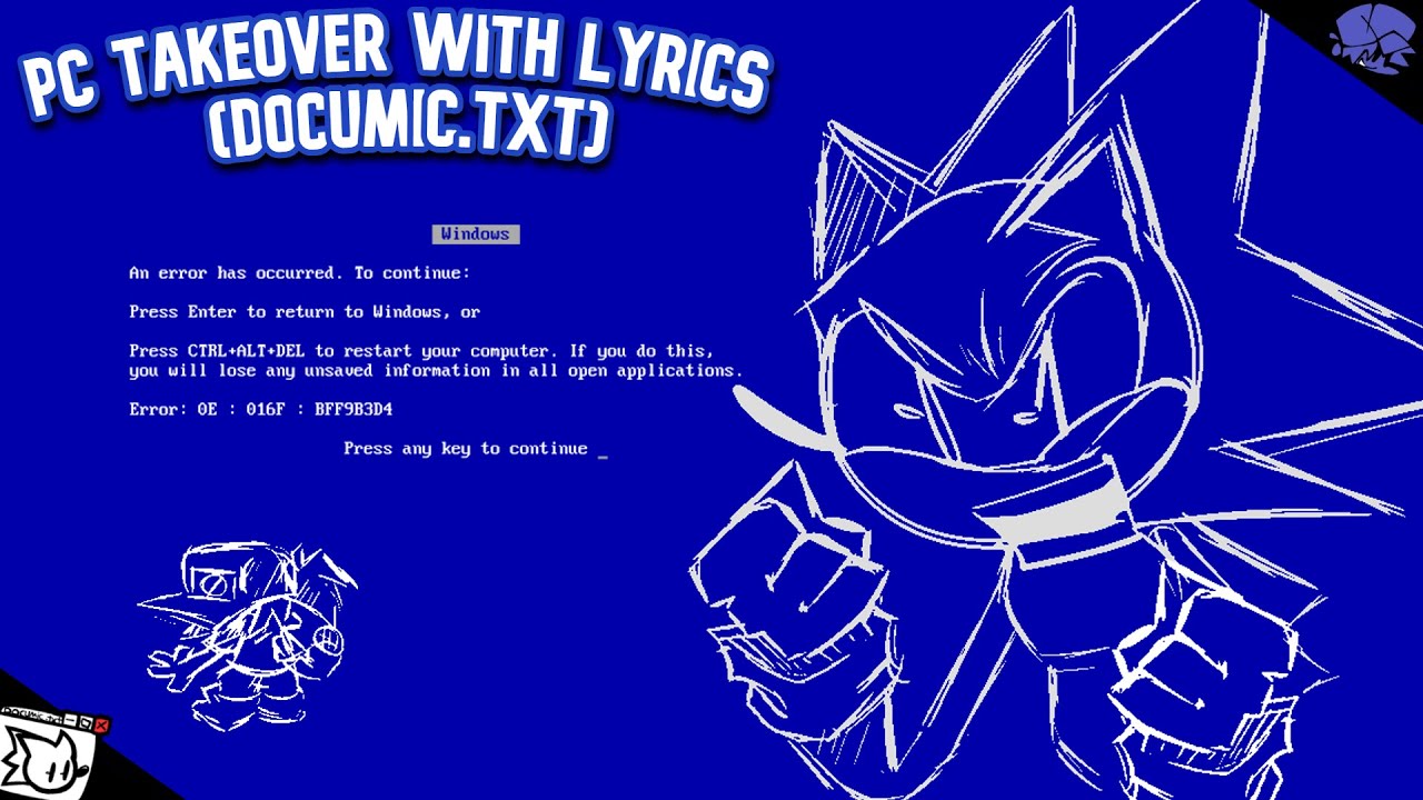 Pc Takeover WITH Lyrics (Documic.txt) - YouTube