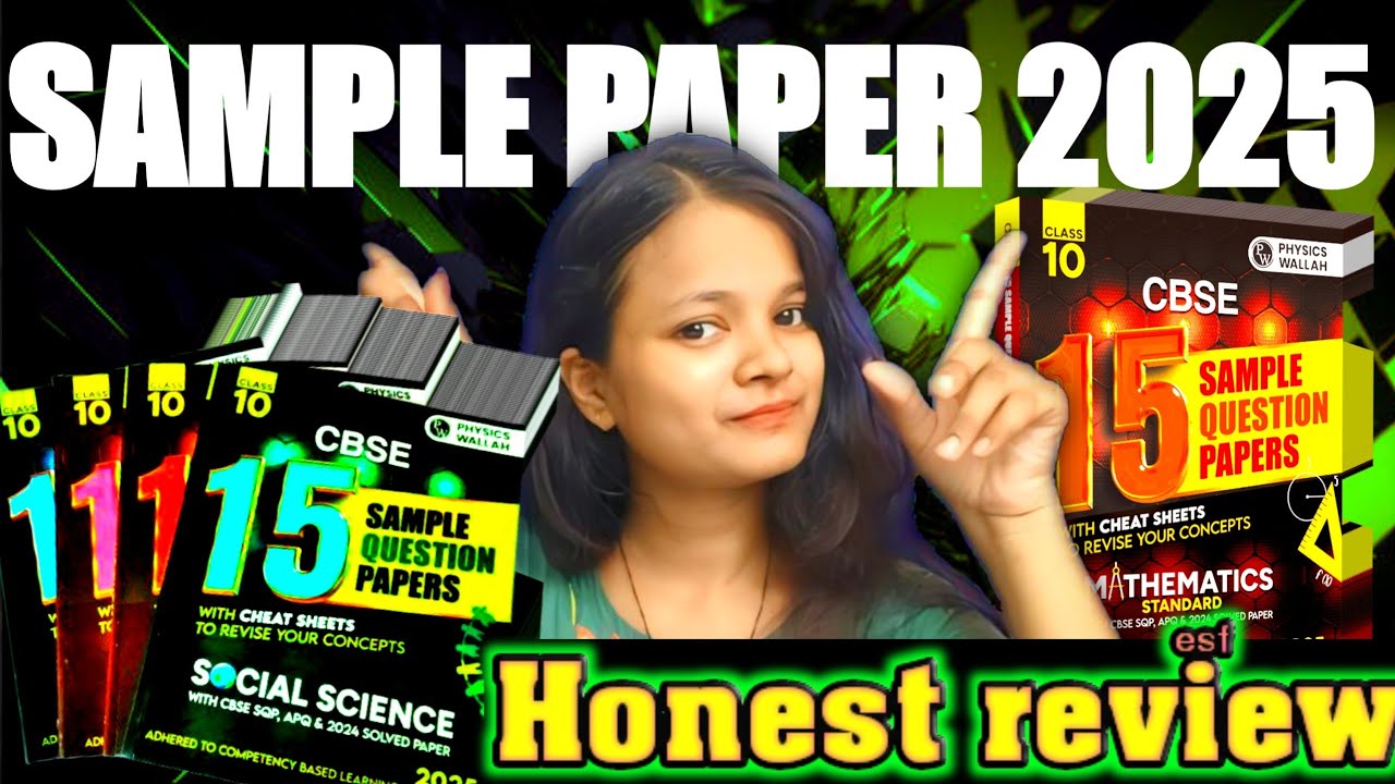 PW SAMPLE PAPER BOOK FOR CLASS 10 HONEST REVIEW 🔥| BEST CBSE SAMPLE ...