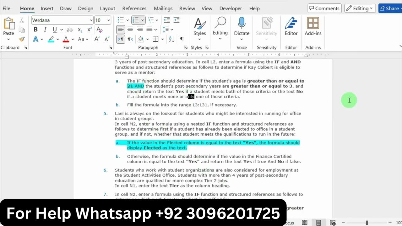 Excel Module 7 Project 1a || Valerian State of College || NP_EX19_7a ...