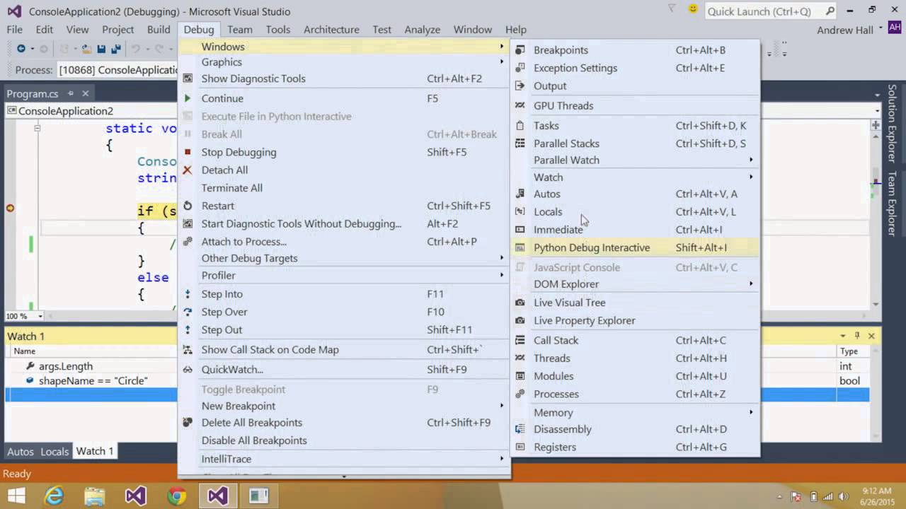 Debugging with VisualStudio 2015000000 000 001100 000 - YouTube