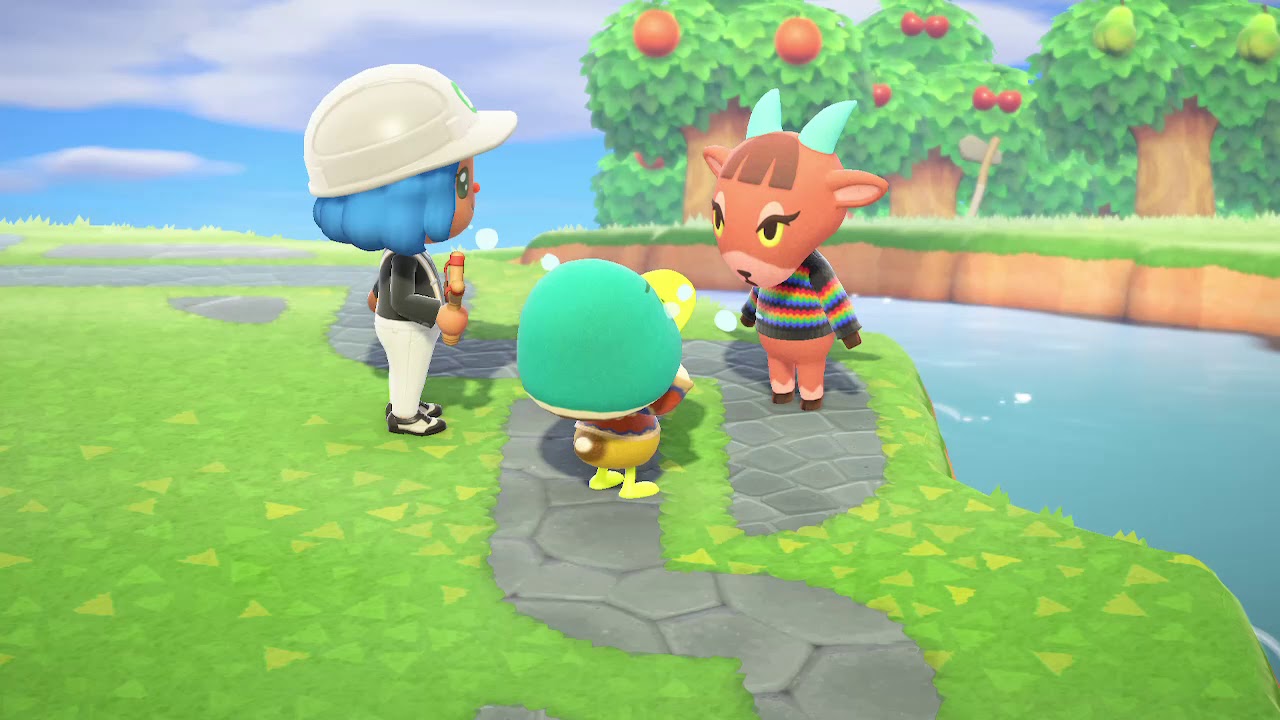 ACNH: Pashmina teaches Drake the Stink Eye - YouTube