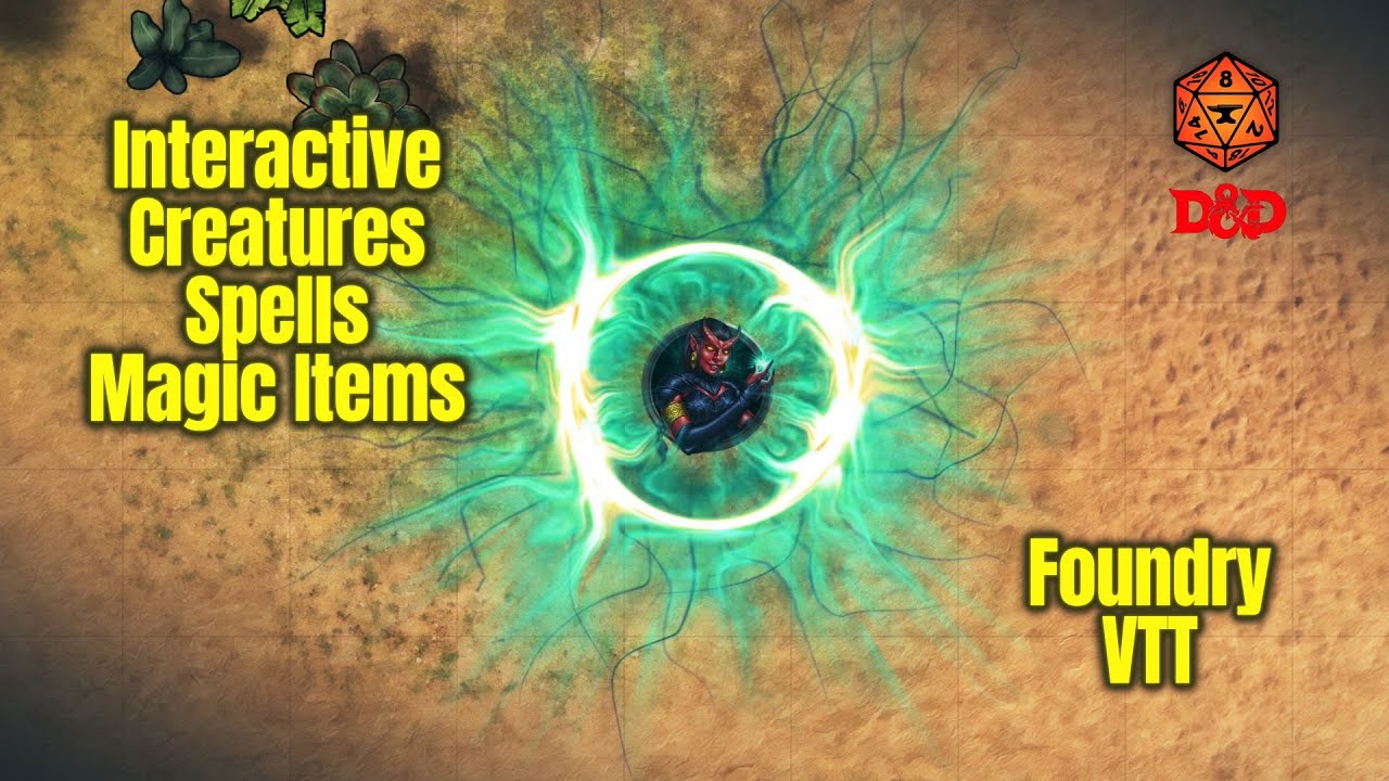 Interactive Creatures, Spells & Magic Items - Foundry VTT - YouTube