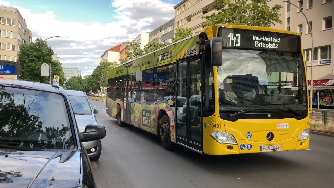 BVG Bus Mercedes-Benz Citaro C2 auf der Linie 143 Ausfahrt in U ...