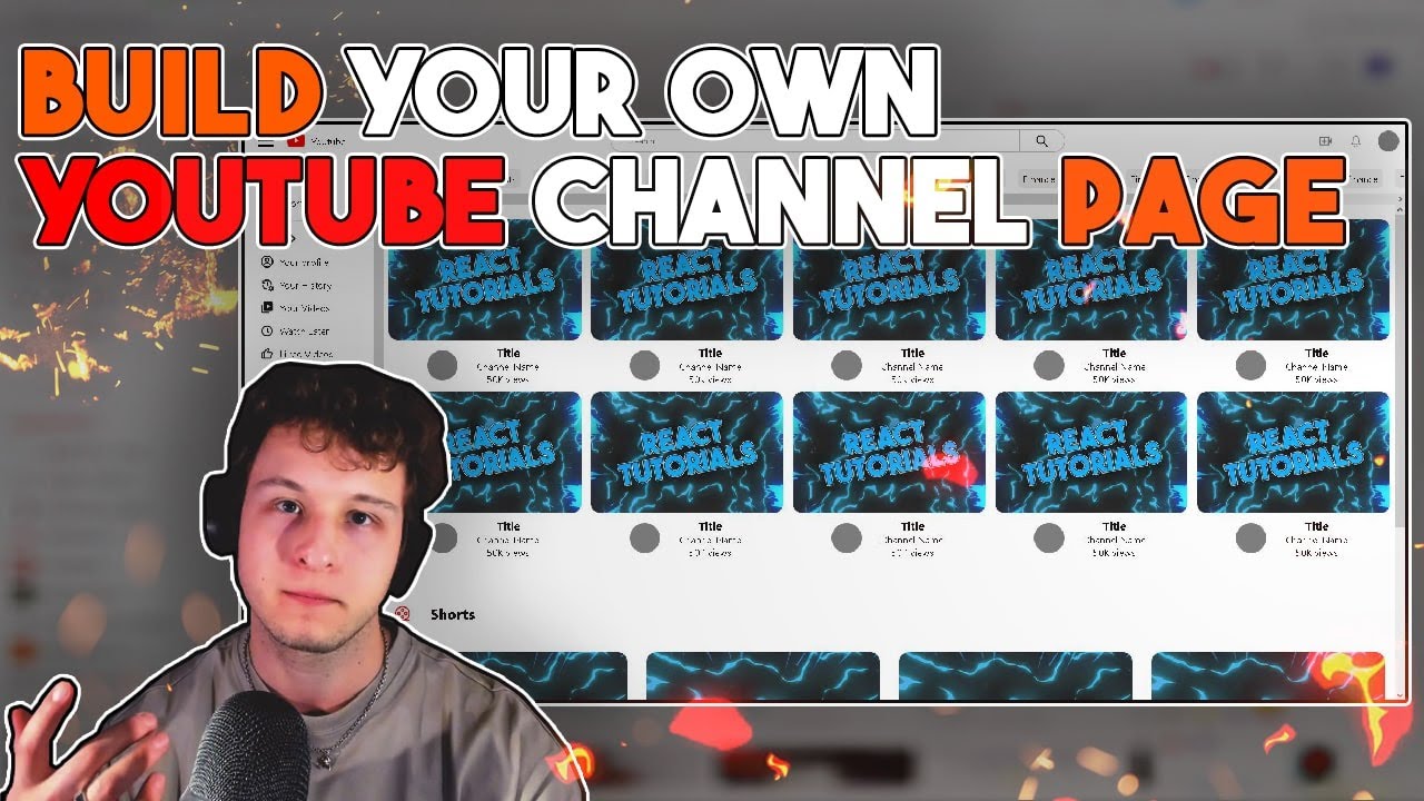 How to create Youtube Channel Page (NodeJS, React) - YouTube