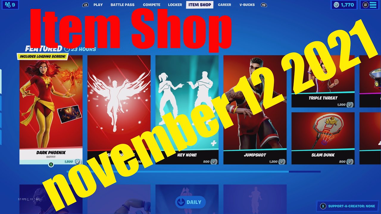*NEW* DARK PHOENIX - fORTNITE ITEM SHOP NOVEMBER 12 2021 - YouTube