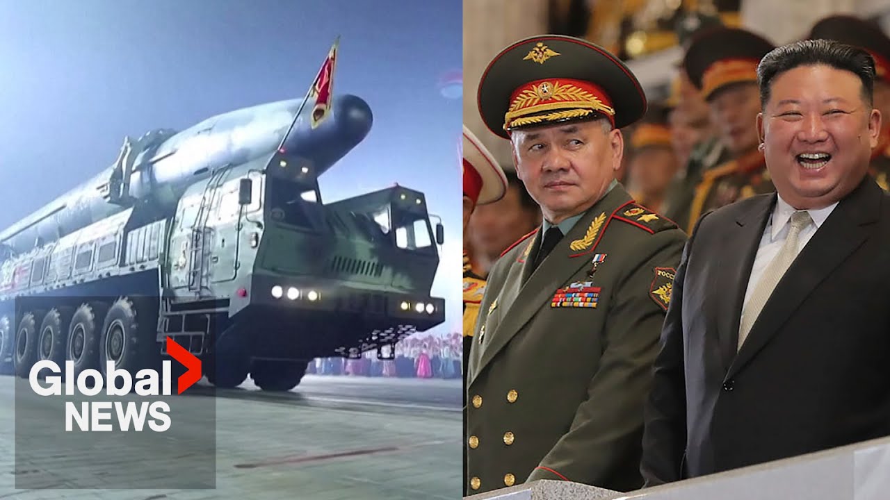 North Korea military parade: Kim Jong Un shows off ballistic missiles ...