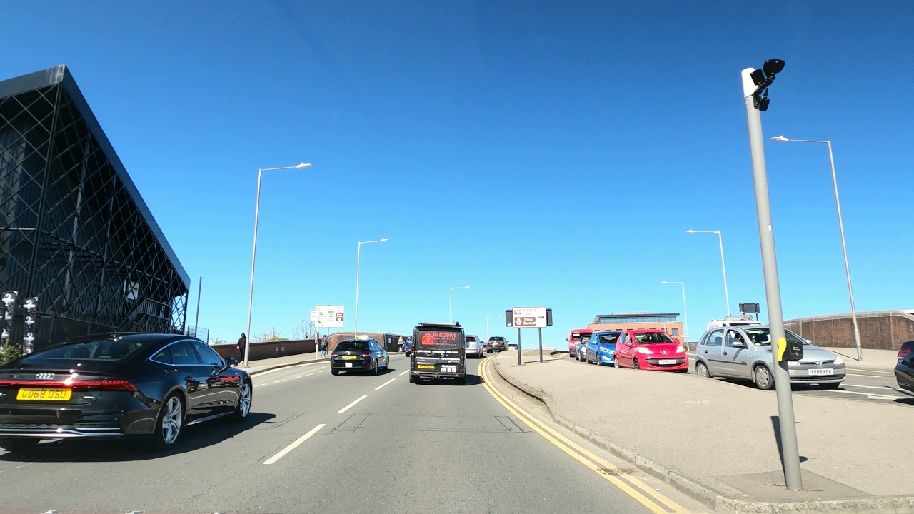 4K drive from Tesco Park Farm, Ashford to Dobbies Garden Centre - YouTube