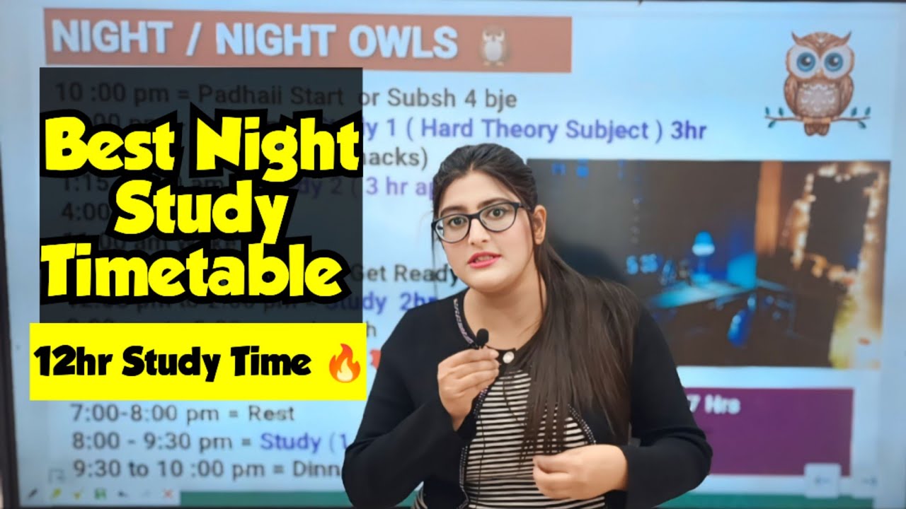 रोज़ रात को पढ़कर 99% कैसे लाएं!!ALL NIGHT STUDY TIME TABLE - YouTube
