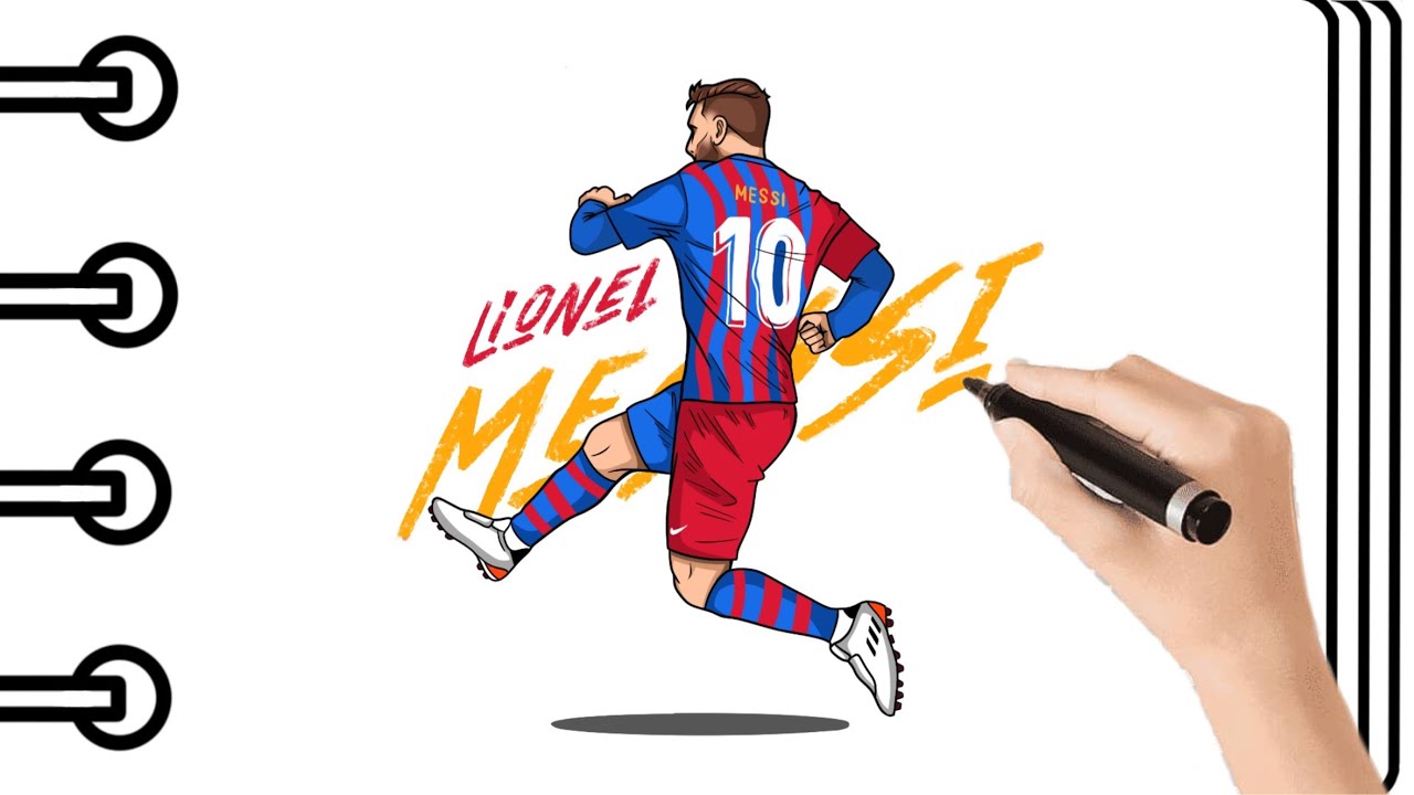 Como Dibujar a LIONEL MESSI paso a paso FACIL | Mapi Art TV. - YouTube