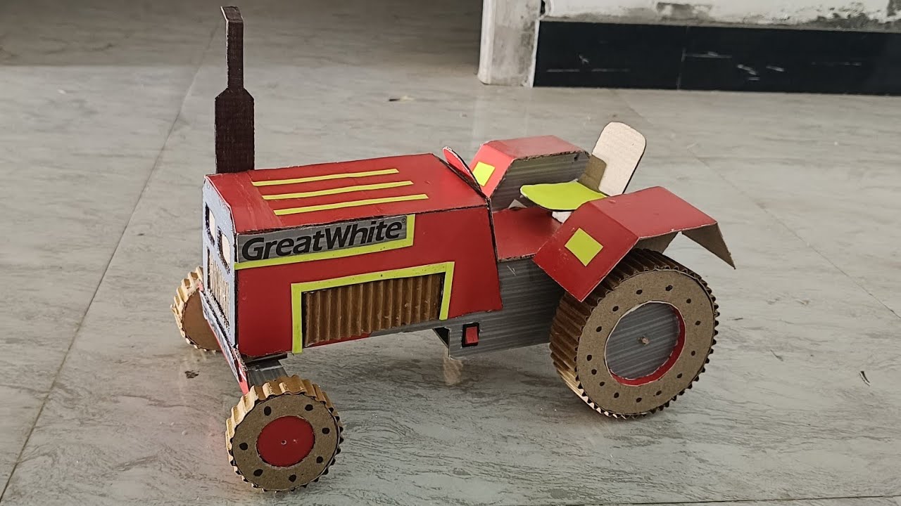 "How to Make a Cardboard Tractor – DIY Step-by-Step Tutorial" - YouTube