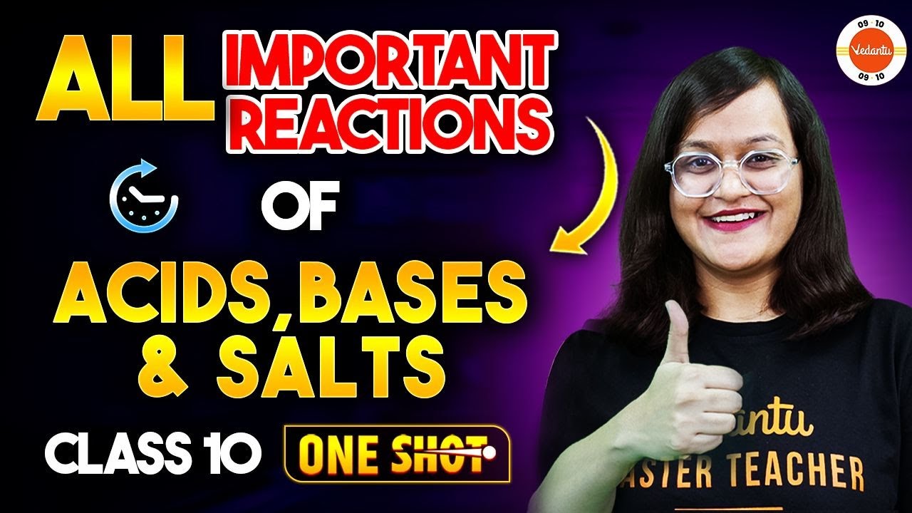 Important Reactions of Chemistry Class 10 | NCERT Chapter 2 Science ...