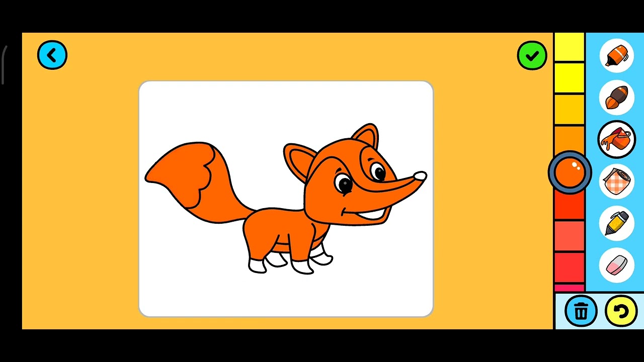 How to color the fox - YouTube