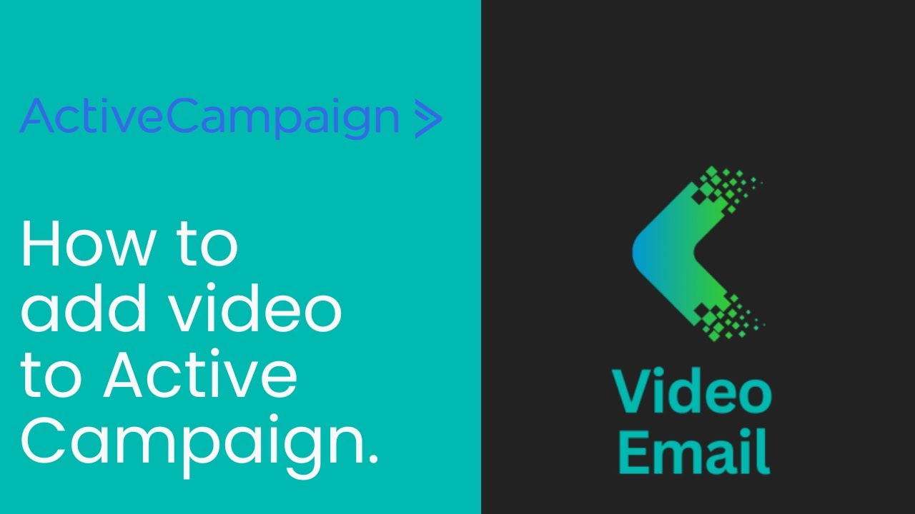 How to add video to Active Campaign email, a step-by-step guide. - YouTube
