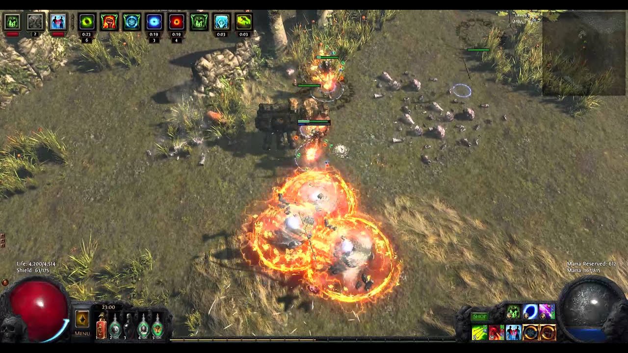 Path of Exile : 2.2 infractem ranger build Dry Peninsula run - YouTube