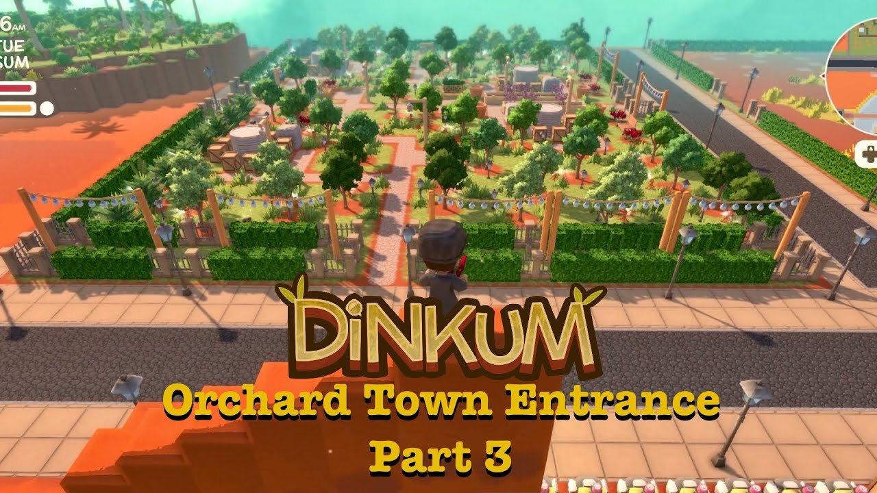 Dinkum Orchard Town Entrance Part 3 Speed Build - YouTube