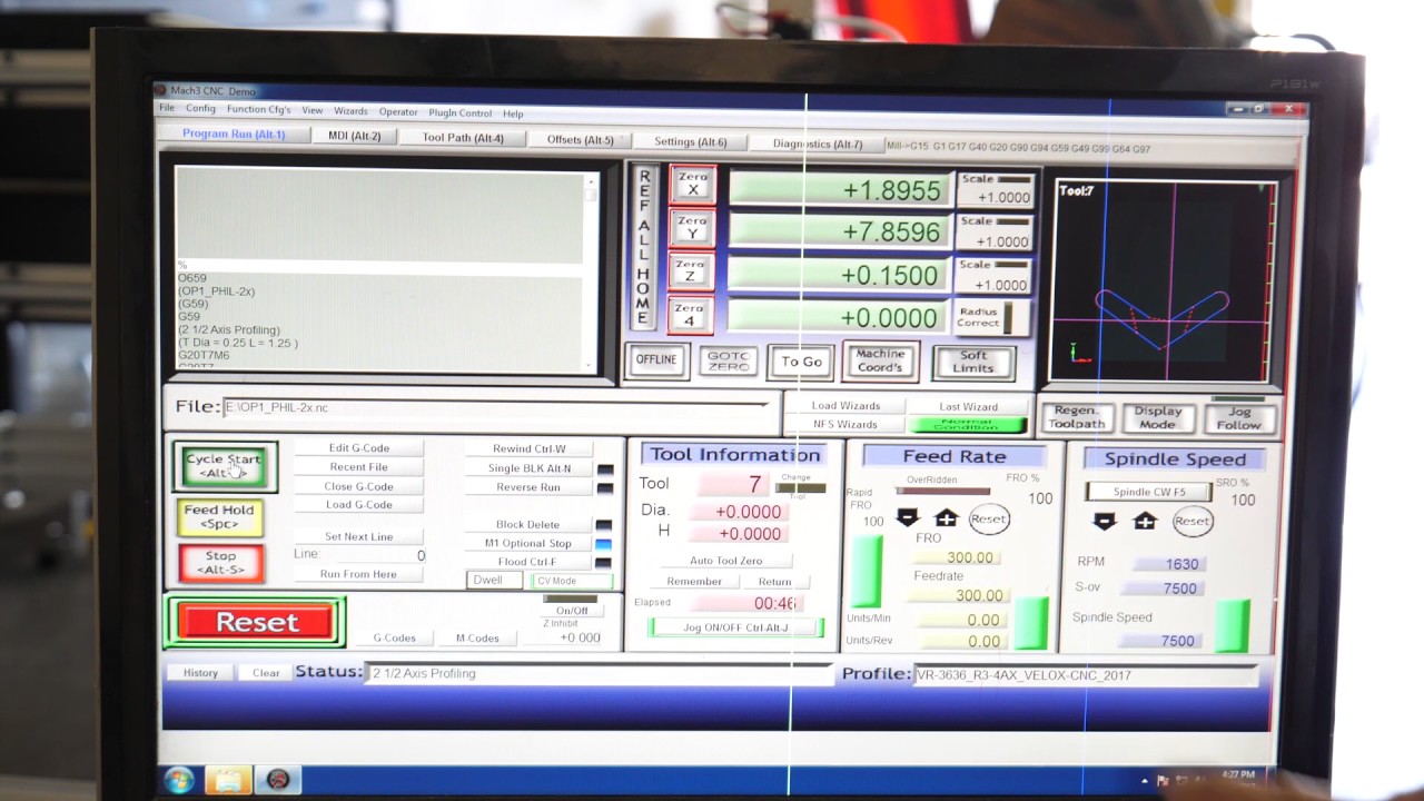 VELOX CNC Cut times - YouTube