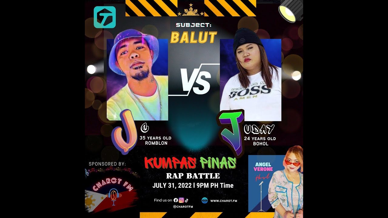 JC VS JUDAY - 16 Bars Challenge ( SUBJECT: BALUT) KUMPAS PINAS RAP ...
