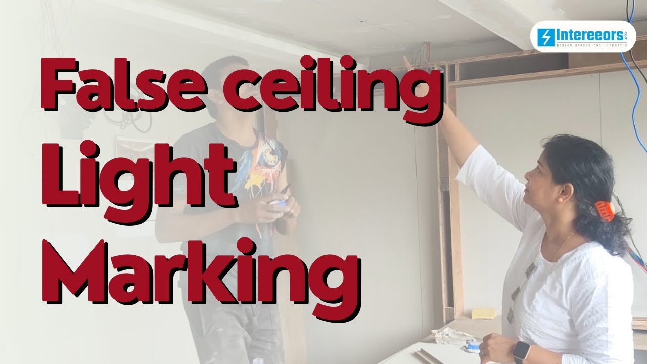 False Ceiling Light Marking - YouTube