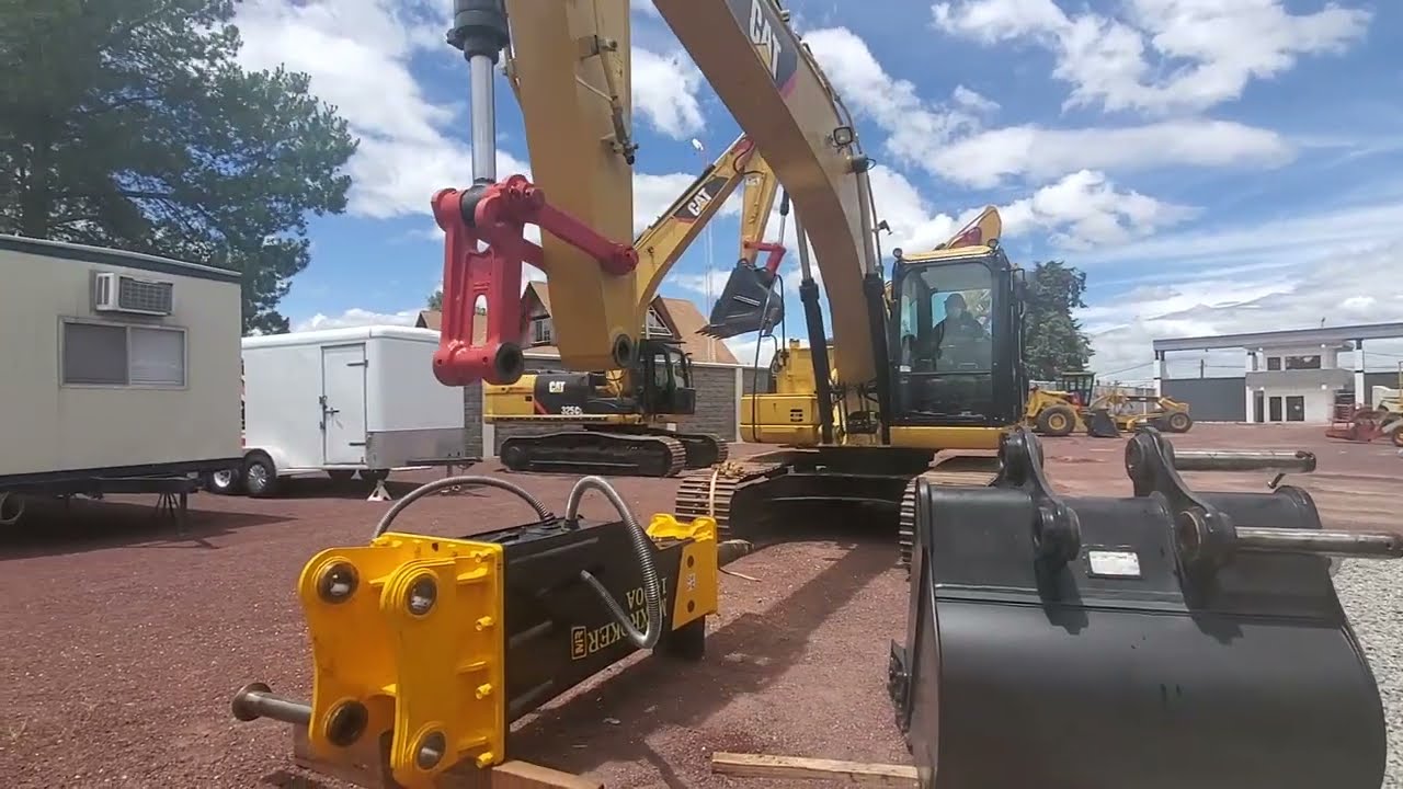 Instalación de Martillo Hidráulico MAXROKER en Excavadora Hidráulica ...