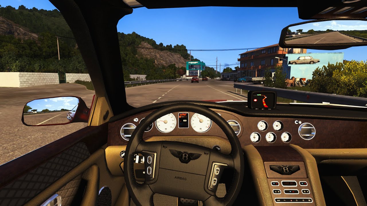 Euro Truck Simulator 2 Bentley Arnage T 2009 Steering Wheel Gameplay euro-truck-simulator-2-bentley-arnage-t-2009-steering-wheel-gameplay