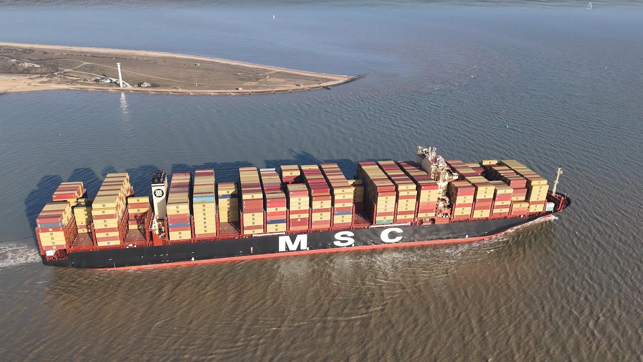 MSC Milan, departs for Zeebrugge 19/3/25 - YouTube