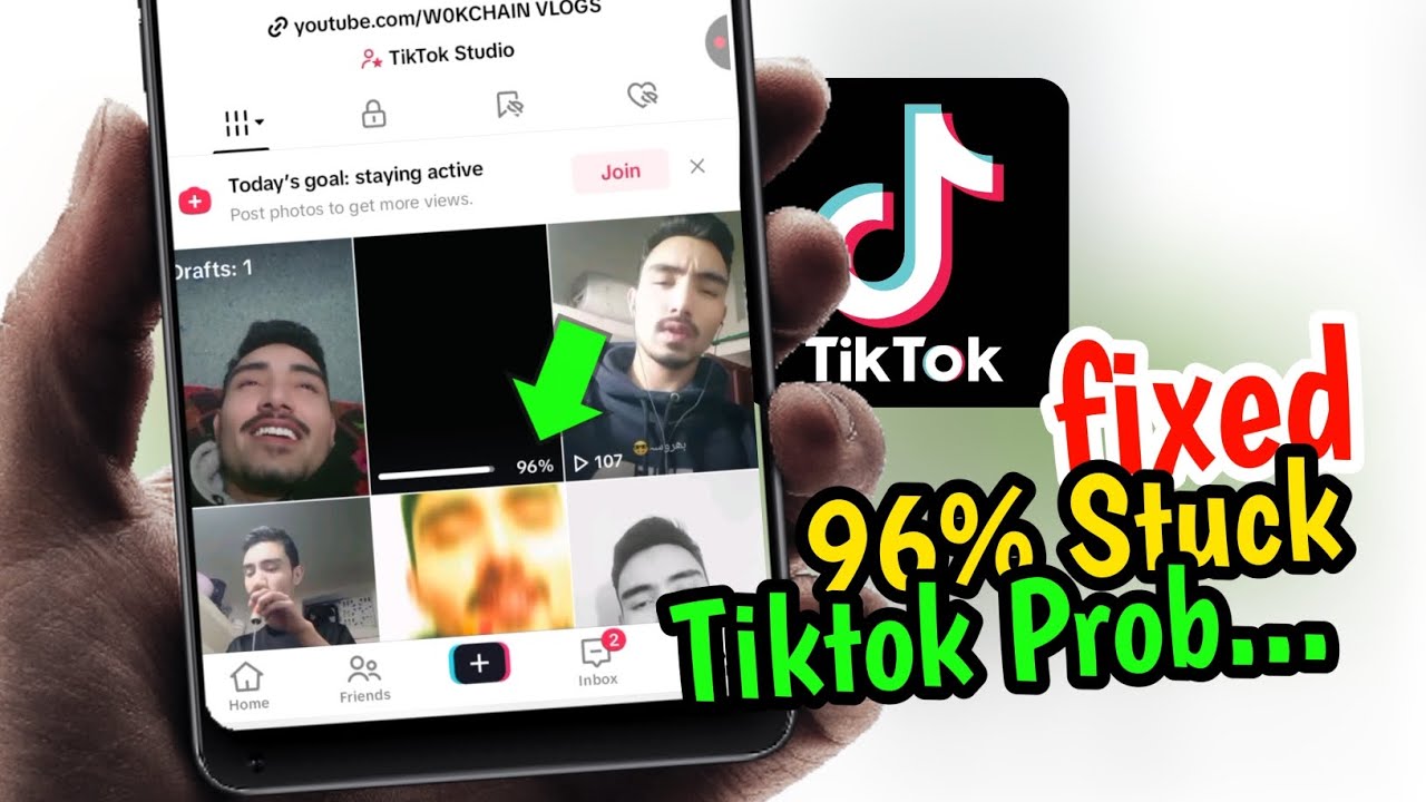 Tiktok video upload problem | Tiktok video upload 96 stuck problem ...