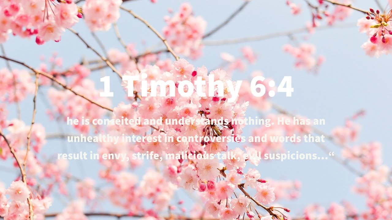 Men Bible Study - 1 Timothy 6:4 - 1 Timothy 6:4 - Bible Portal