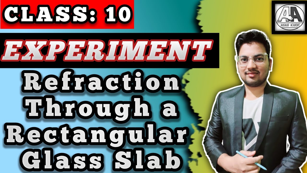 Refraction through a rectangular glass slab | refraction in glass slab ...
