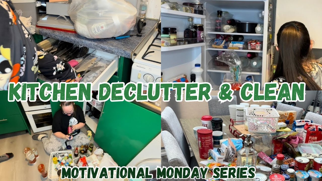 Kitchen Declutter & Clean | Motivational Monday Series - YouTube