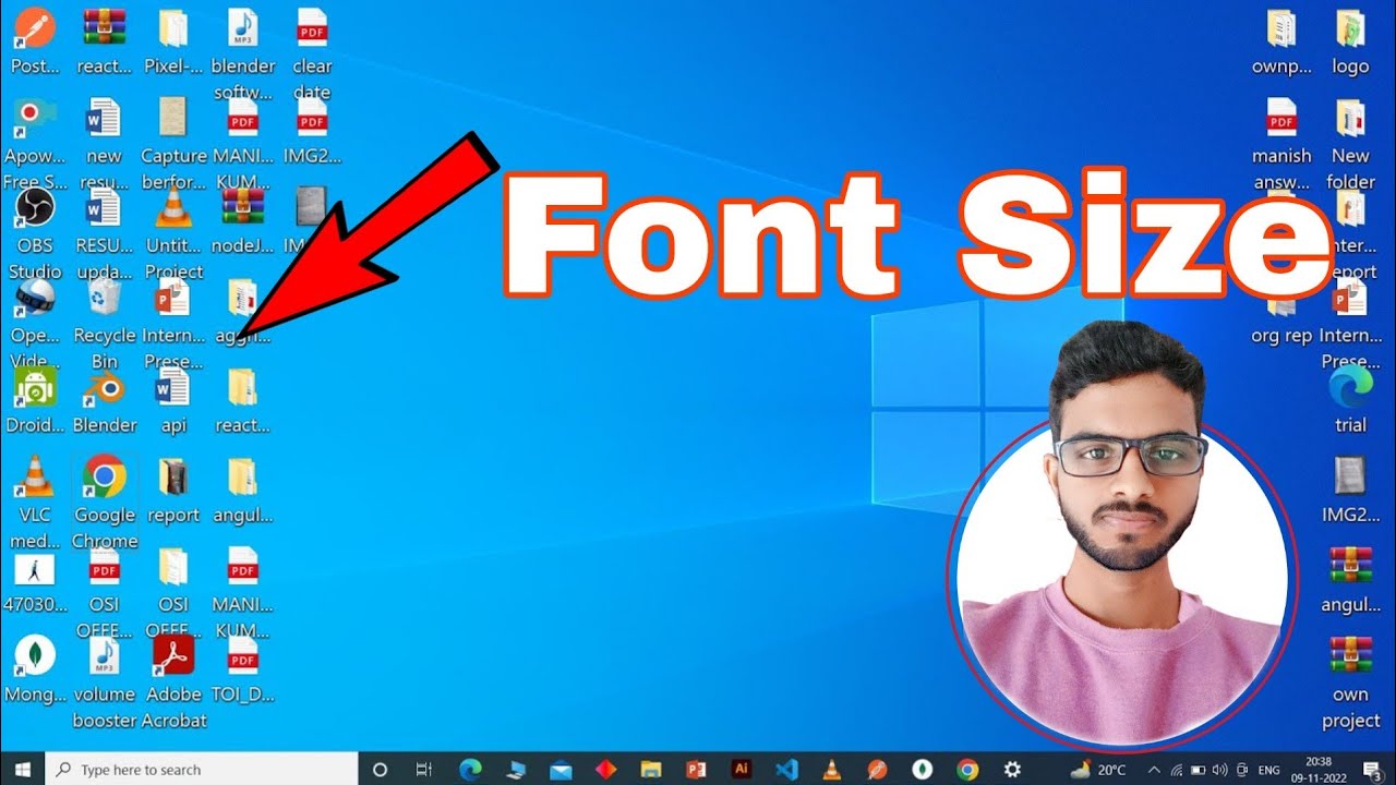 How To Change Font Size In Windows 10 Windows 10 Font Size Setting